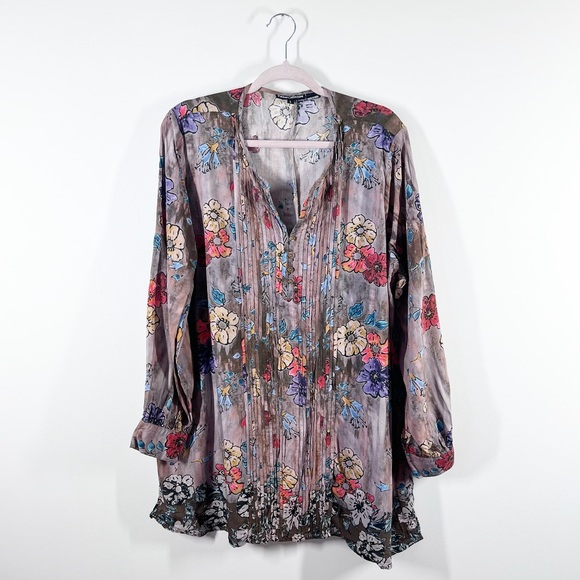 Tolani | Tops | Tolani Collection Art To Wear Bohemian Boho Printed ...